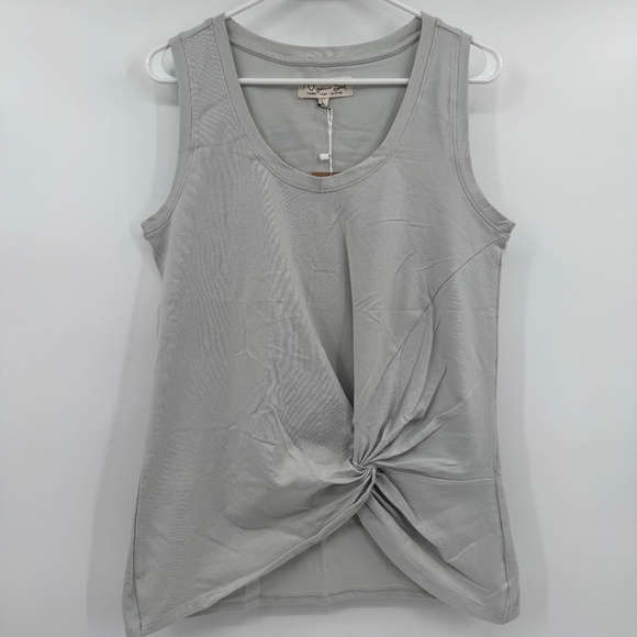 Niyama Sol | Tops | Niyama Sol Top Womens Large Gray Stone Tie Tank ...